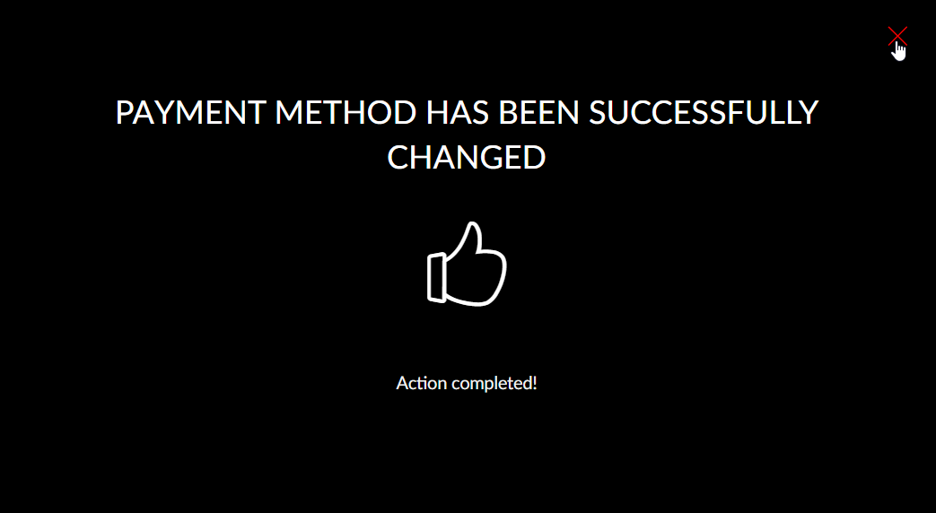 Change payment method – Go3 palidziba